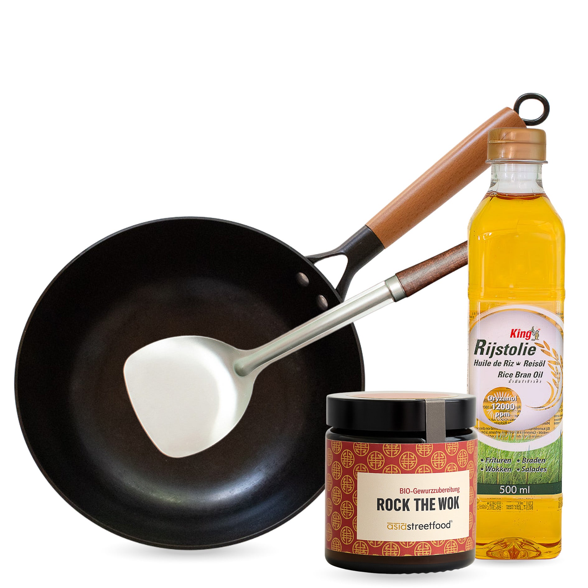 Wok Set kaufen – Perfekter Wok, Öl & Gewürz im Bundle